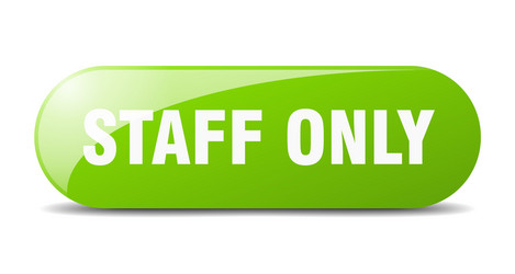 Staff training button sticker banner rounded Vector Image