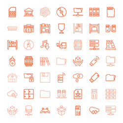 7 memory icons Royalty Free Vector Image - VectorStock