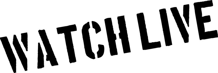 Watch live rubber stamp Royalty Free Vector Image