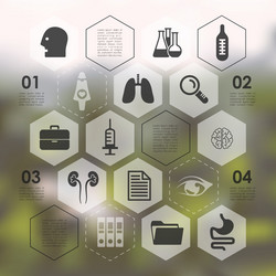 Healthcare background with medical symbols Vector Image