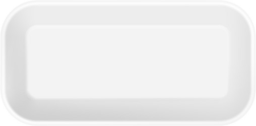 White square styrofoam food tray pack template Vector Image