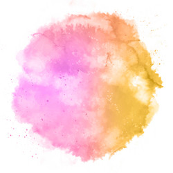 Watercolor hand painted splatter design Royalty Free Vector