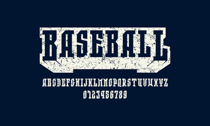 Baseball Number Fonts Vector Images (over 350)