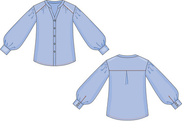 Blouse Technical Drawing Vector Images (over 3,700)