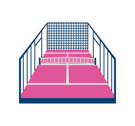 Padel court tournament Royalty Free Vector Image