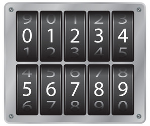 Number Counter Vector Images (over 11,000)