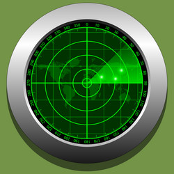 Circular radar Royalty Free Vector Image - VectorStock