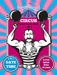 Strong Man Circus Poster Vector Images (over 120)
