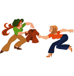 Two Cartoon Girls Fighting Vector Images (over 320)