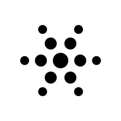 Dotted star shape for tracing lines for preschool Vector Image