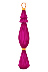 Tassel fringe accessory icon leather trinket Vector Image