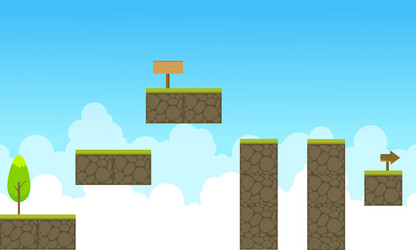 Collection game background style city scenery Vector Image