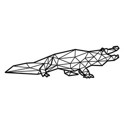 Crocodile Side View Vector Images (61)