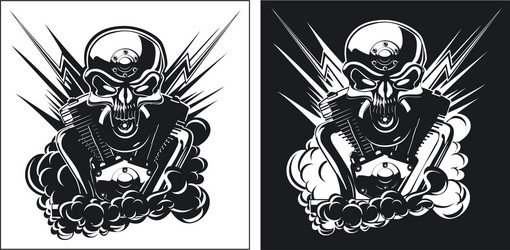 Skull Engine Vector Images (over 2,400)