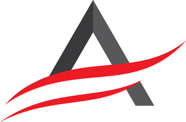 A letter icon template Royalty Free Vector Image