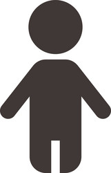 Man stand person icon pictograph Royalty Free Vector Image