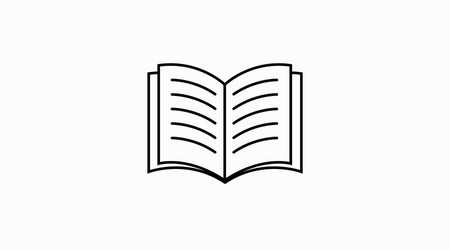 Black and white book icon Royalty Free Vector Image