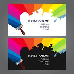 Painters Business Cards Vector Images (over 560)