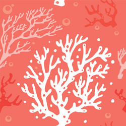 Coral seamless pattern living Royalty Free Vector Image