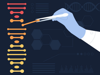 Cloning genetics bodies composition Royalty Free Vector