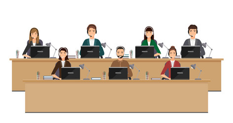 Call Centre Cartoon Vector Images (over 480)