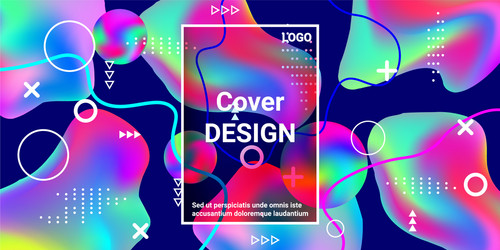 Modern design poster Royalty Free Vector Image