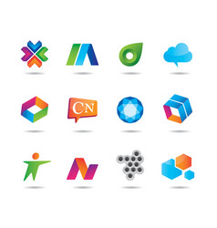 Logo set Royalty Free Vector Image - VectorStock