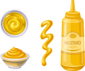 Mustard cartoon icon Royalty Free Vector Image