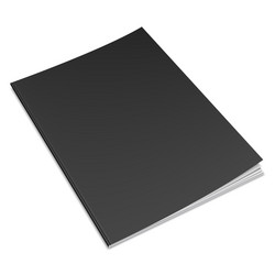 Empty black book template Royalty Free Vector Image