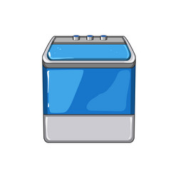 Interior washing machine cartoon Royalty Free Vector Image