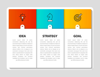 Infographic template mission vision and values Vector Image