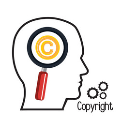 Copyright symbol design Royalty Free Vector Image