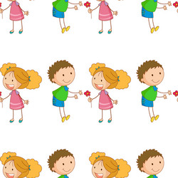 Kids with love Royalty Free Vector Image - VectorStock