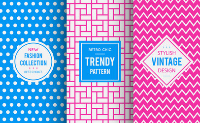 Pretty pastel seamless patterns tiling with swatch