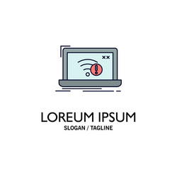 Connection error internet lost flat Royalty Free Vector