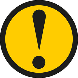 General hazard symbol sign warning sign Royalty Free Vector