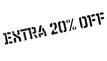 Extra 20 off rubber stamp Royalty Free Vector Image