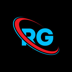 Rg r g letter logo design initial Royalty Free Vector Image