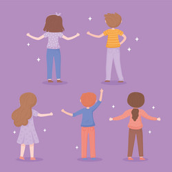 Friends Back View Vector Images (over 870)