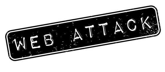 Web attack rubber stamp Royalty Free Vector Image