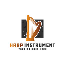 Harp logo Royalty Free Vector Image - VectorStock