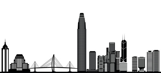 Generic City Skyline Vector Images (over 1,000)