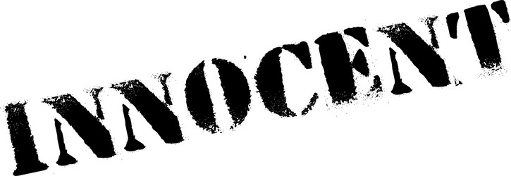 Innocent rubber stamp Royalty Free Vector Image