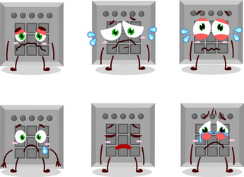 Among us vending machine cartoon character Vector Image