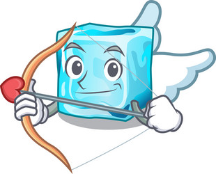 Army ice cubes shape on the cartoon Royalty Free Vector