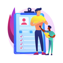 Head to toe physical examination abstract concept Vector Image