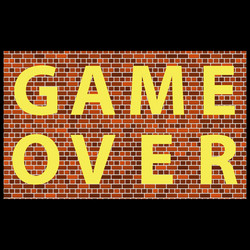 Retro pixel game over sign gaming concept video Vector Image