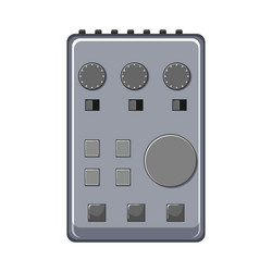 Wave audio interface cartoon Royalty Free Vector Image
