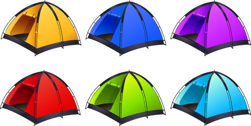 Different Tents Cartoon Vector Images (over 300)