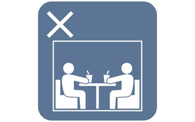 Icon that deprecates crowding Royalty Free Vector Image